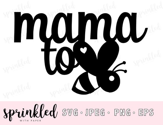 Svg files for Cricut Mama to Bee SVG file Gender reveal cut | Etsy