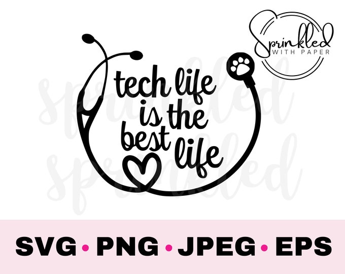 Veterinarian Tech SVG Vet Life SVG Tech Life SVG Vet - Etsy