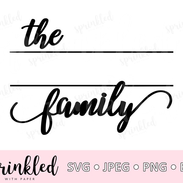 Last Name Svg - Etsy