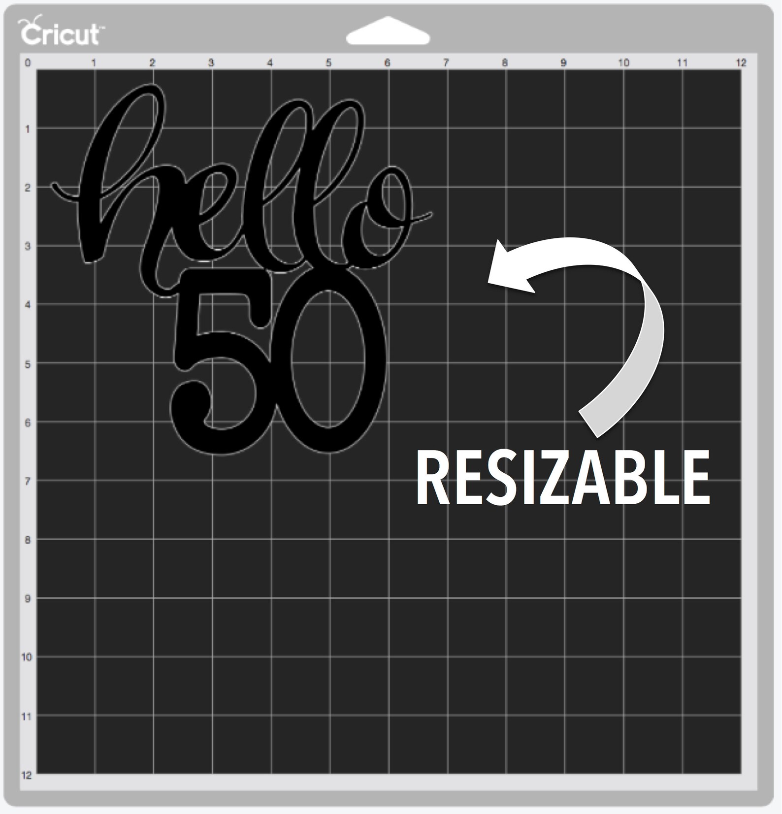Svg Files for Cricut Hello 50 50th Birthday SVG Cricut Cut - Etsy