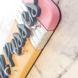 Hall Pass Holder, Classroom Storage, Personalized Teacher's Pencil ...