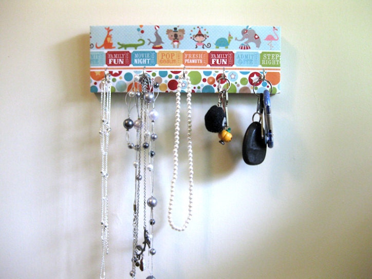 Circus Key Rack and Jewelry Holder Kids Room Decor Nursery Decor ...