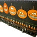 Halloween Pumpkin Key Rack or Jewelry Holder, Black and Orange ...