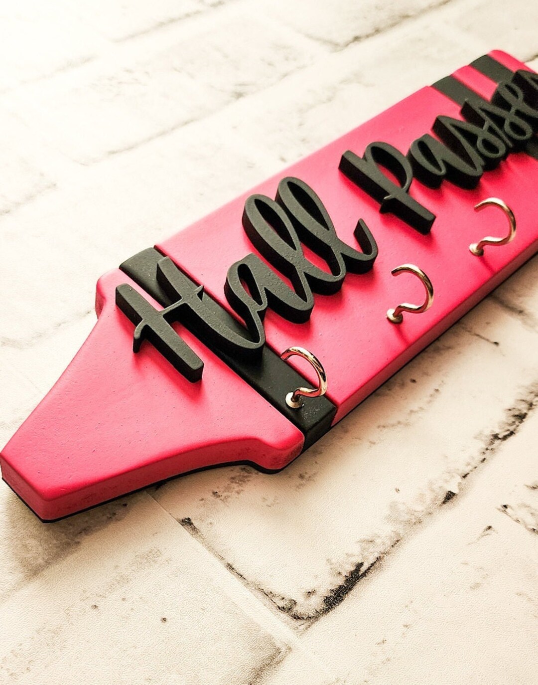 Hall Pass Holder, Classroom Storage, Personalized Crayon Sign, Teacher ...