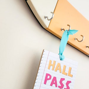 Hall Pass Holder, Classroom Storage, Personalized Teacher's Pencil ...