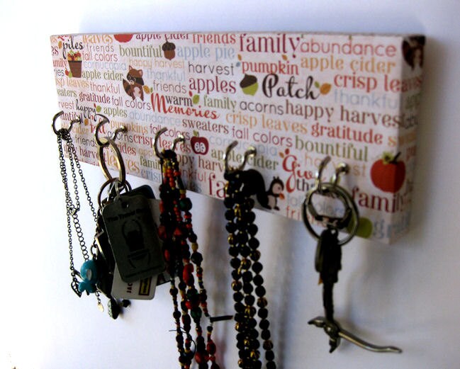 Key Rack Harvest Celebration Thanksgiving Fall Autumn Family - Etsy