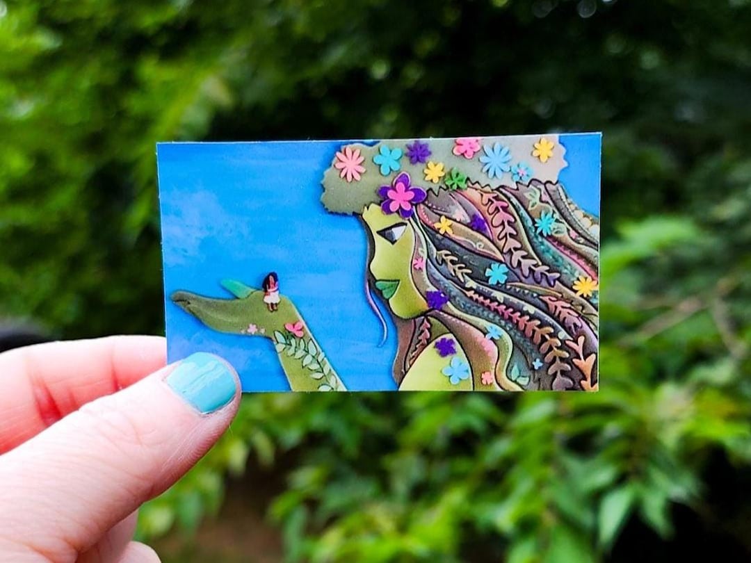 Te Fiti From Moana Sticker, Original Art Waterproof Vinyl Sticker ...