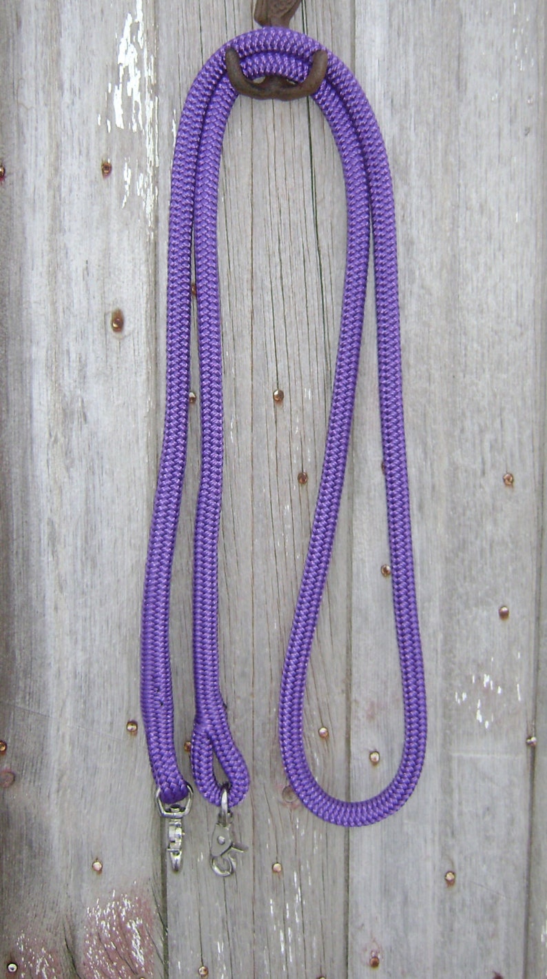 Custom EquineTrail Rein 9 ft Continuous Rope Rein Handmade | Etsy