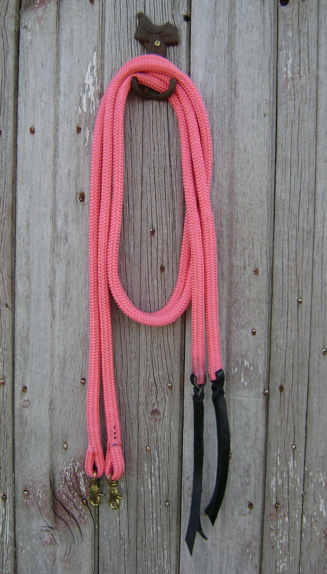 Pink 8 Foot Split Rope Reins - Handmade - Etsy