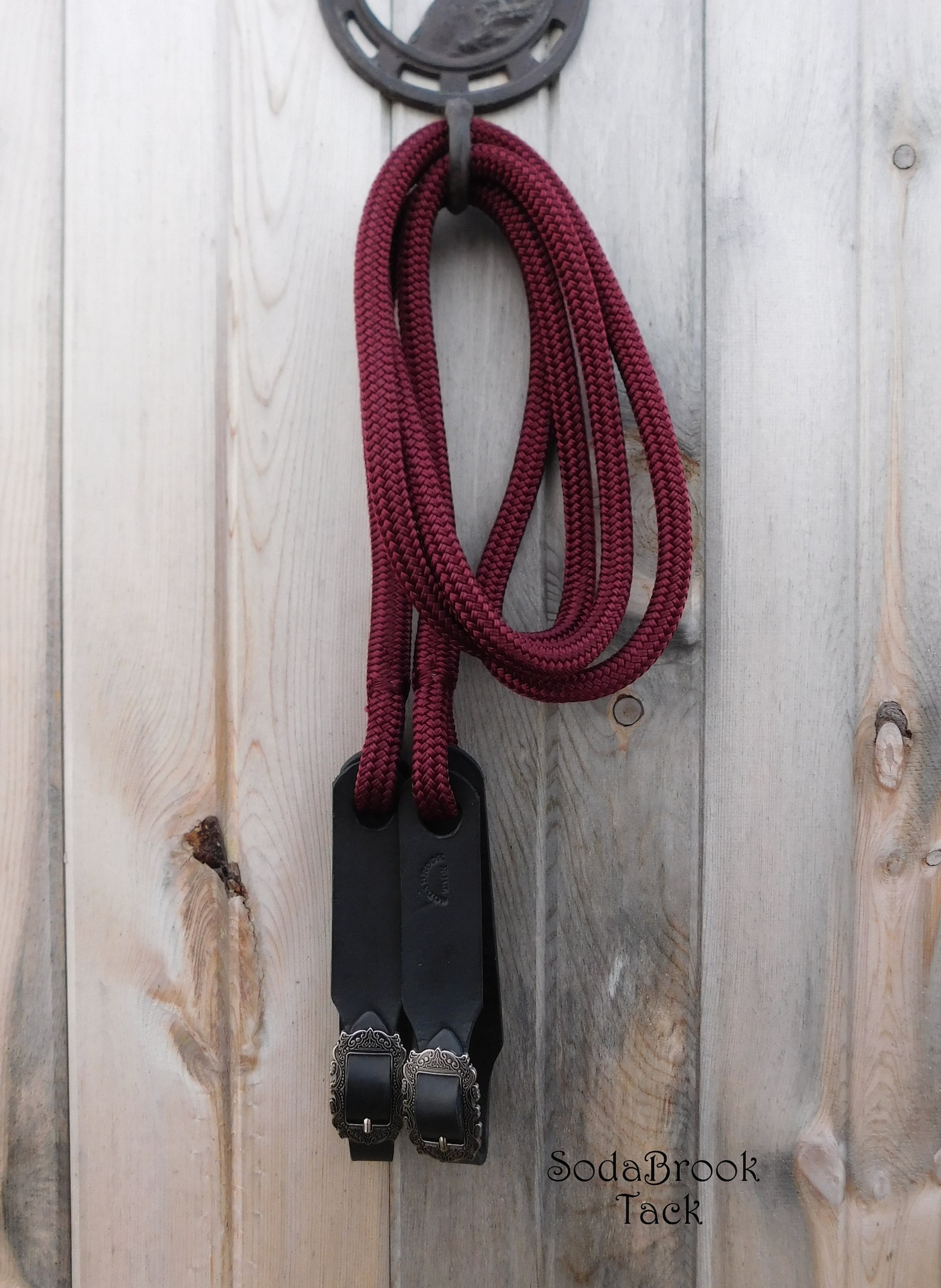 Custom EquineTrail Rein 9 ft Continuous Rope Rein Handmade | Etsy