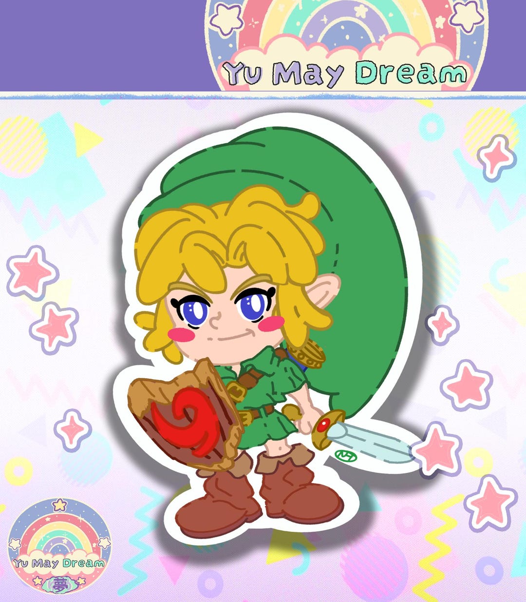 Young Link Vinyl Sticker (ocarina Majoras Mask Style) Chibi - Etsy