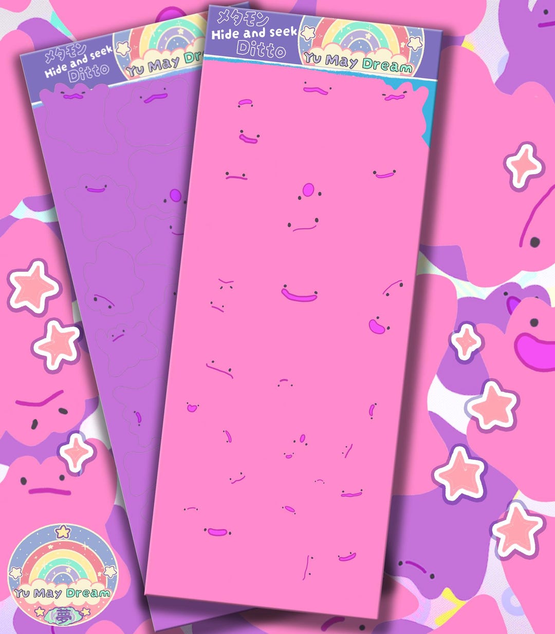 Ditto Hide and Seek Slim Sticker Sheet | Kawaii Planner & Journal ...