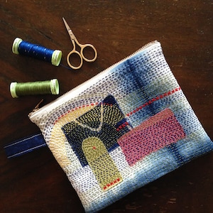 Shibori Cotton Etamine Fabric Bundle, Indigo Dyed Sampler, Fabric for ...