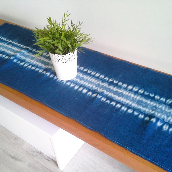Indigo Table Runner - Etsy