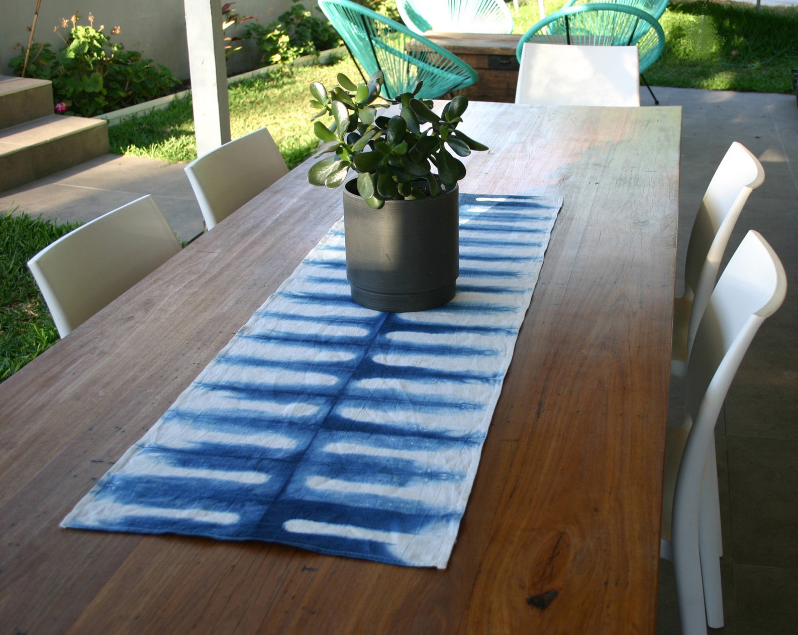 Linen 'fish Bone' Table Runner - Etsy