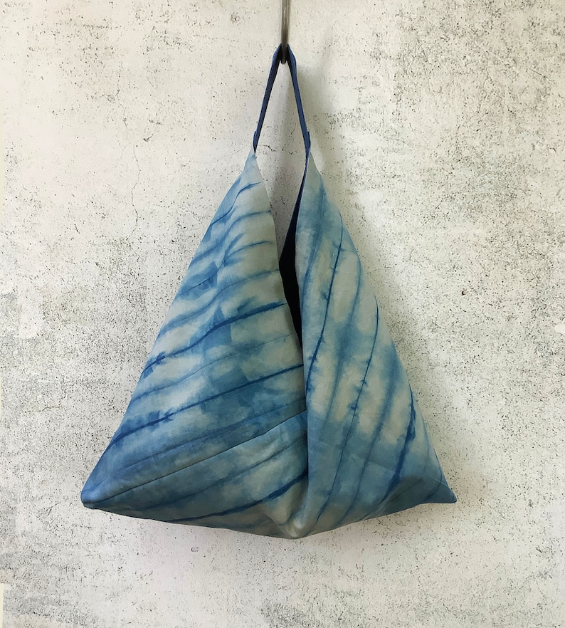 Tesuji Shibori Bento Bag Indigo Dyed - Etsy
