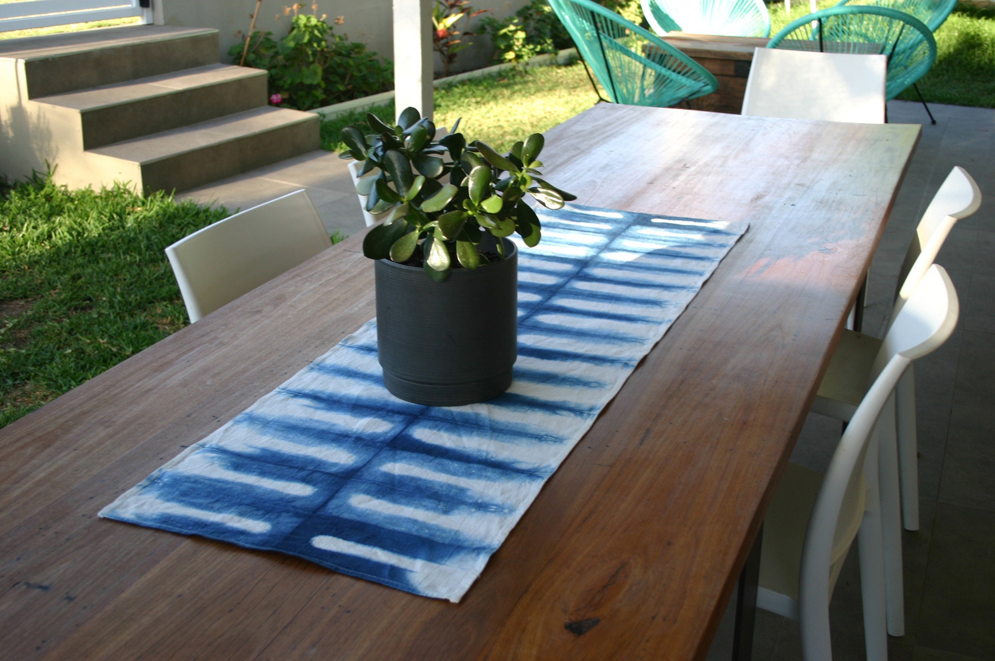 Linen 'fish Bone' Table Runner | Etsy