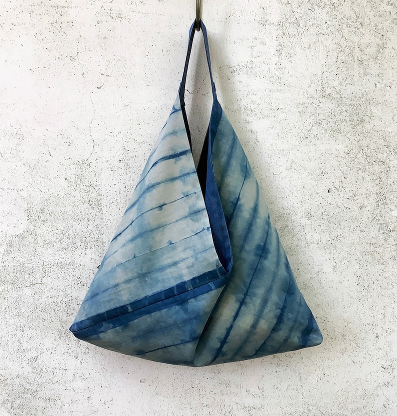 TESUJI Shibori Bento Bag, Indigo Dyed - Etsy