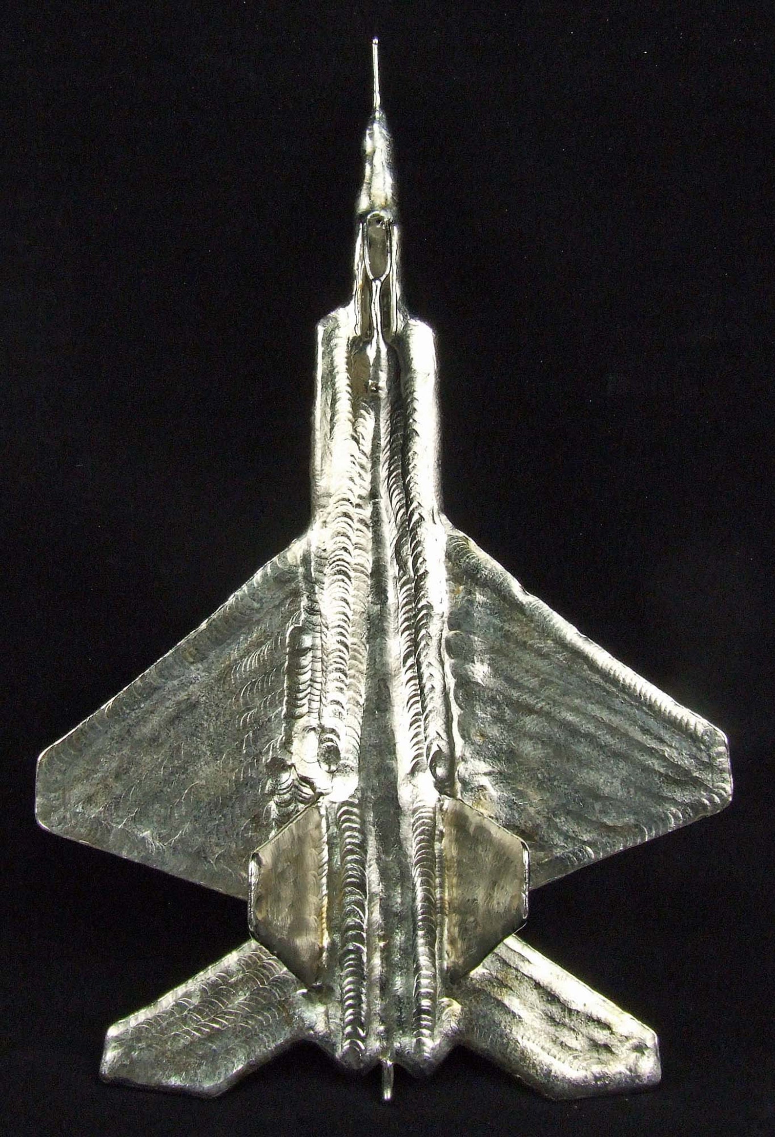 Titanium Welded Sculpture Air Force F22 Raptor Solid Titanium - Etsy