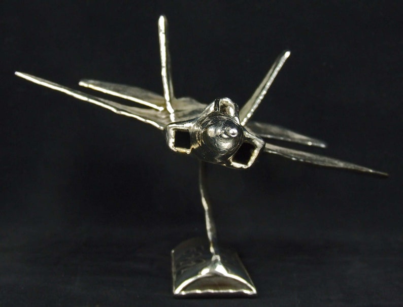 Titanium Welded Sculpture Air Force F22 Raptor Solid Titanium - Etsy