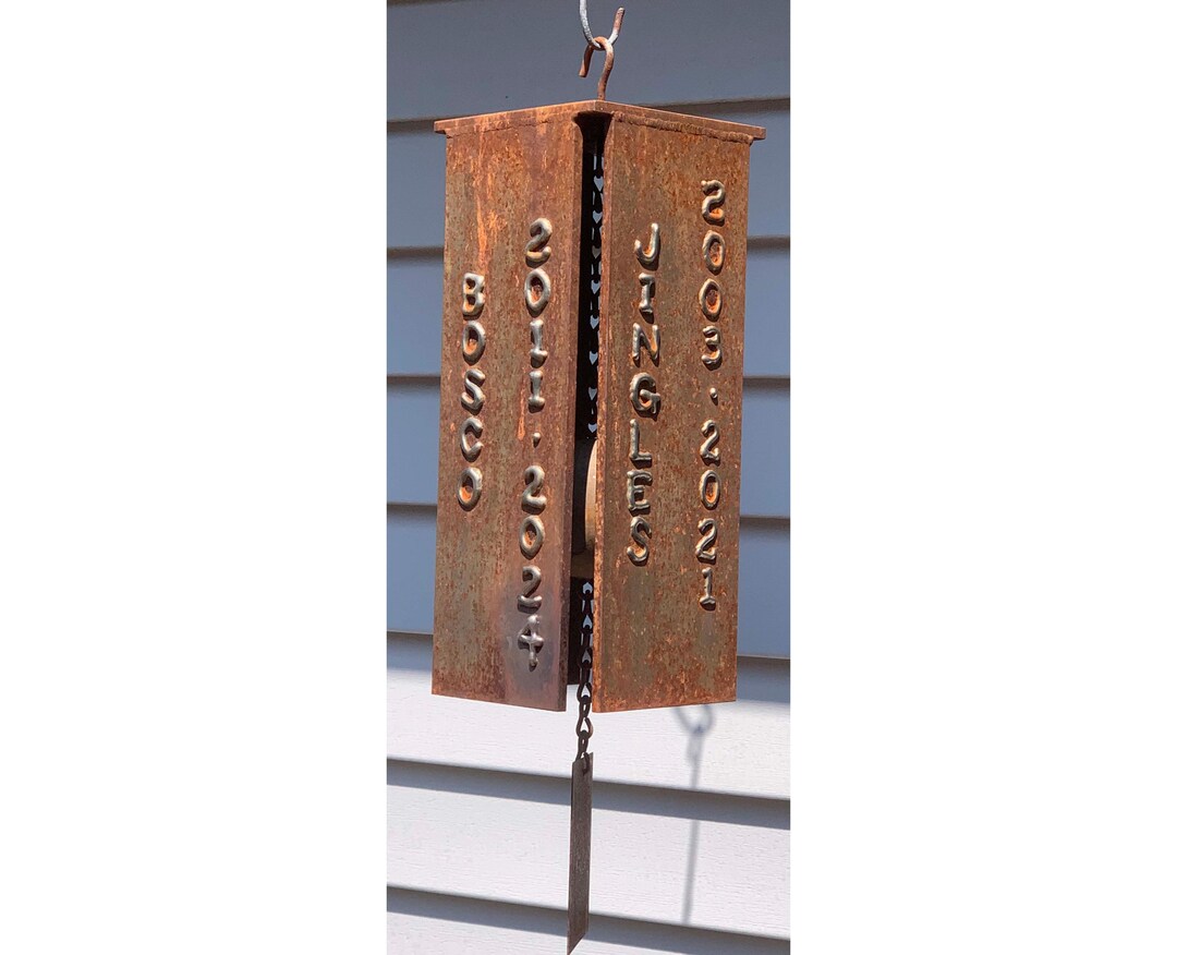 Personalized Memorial Bell Toll Chime 4-sided Steel Welded Nickel ...