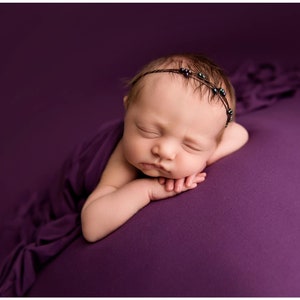 Purple Baby Plush Wrap: Newborn Photo Prop Stretch Wrap - Etsy