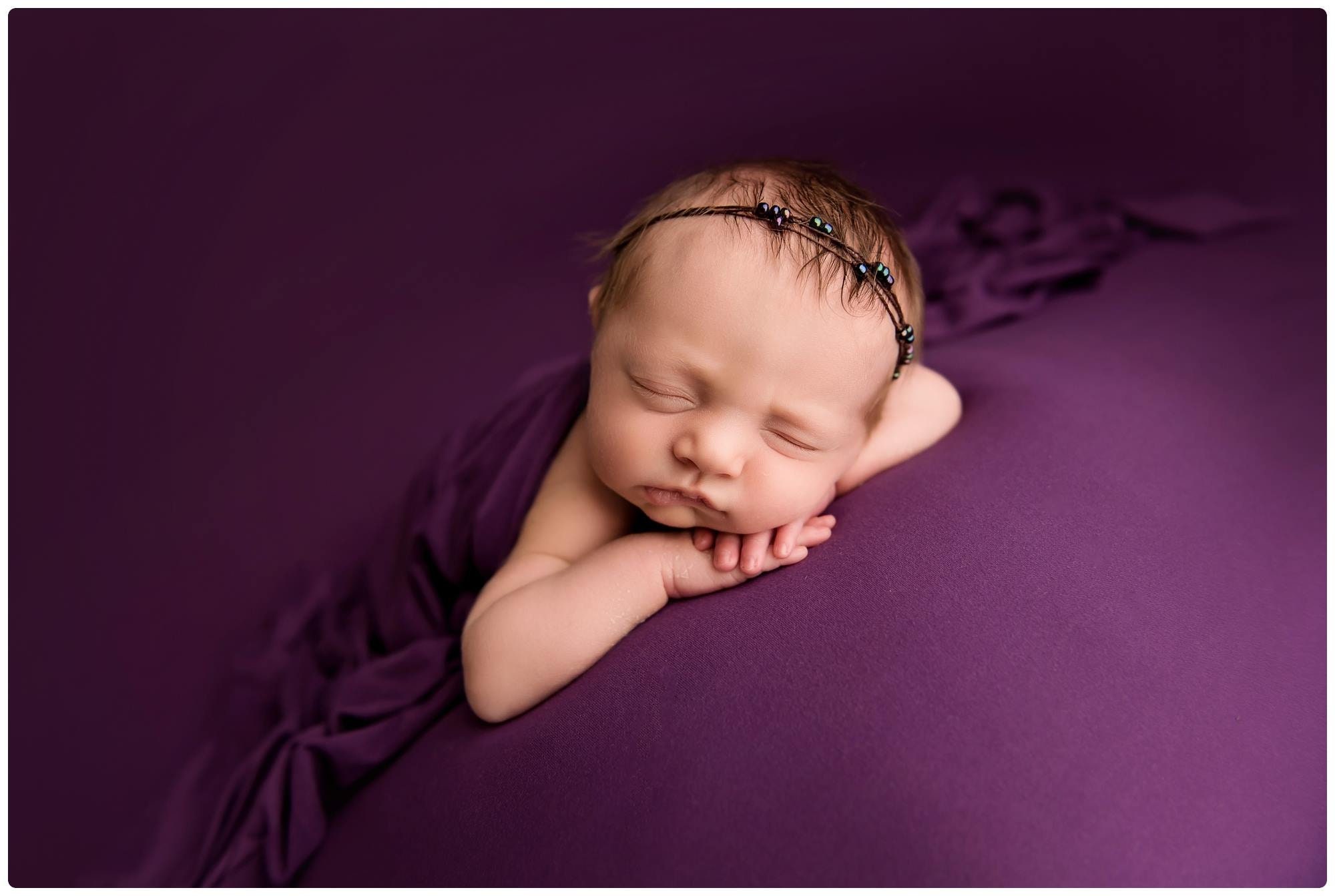 Purple Baby Plush Wrap: Newborn Photo Prop Stretch Wrap - Etsy