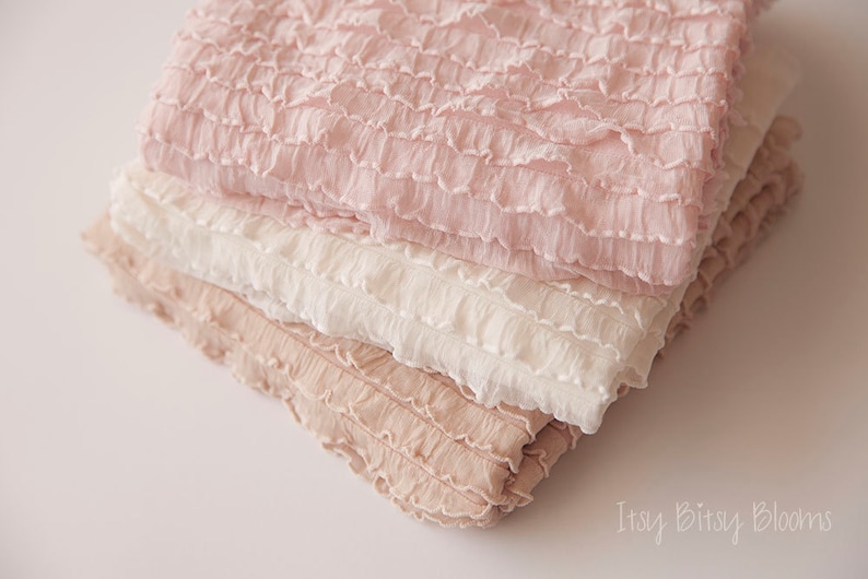 Newborn Ruffle Stretch Wrap, Baby Photo Prop - Etsy