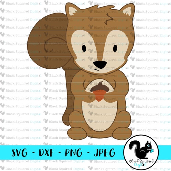 Silueta De Ardilla Y Bellota