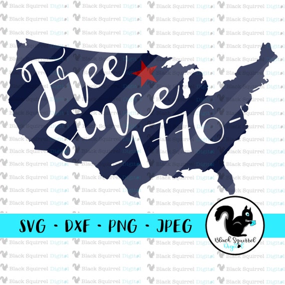 Free Since 1776 United Stated of America Fourth of July Red | Etsy