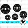 45 LBS Weight Lifting Plate - Svg - Dxf - Etsy