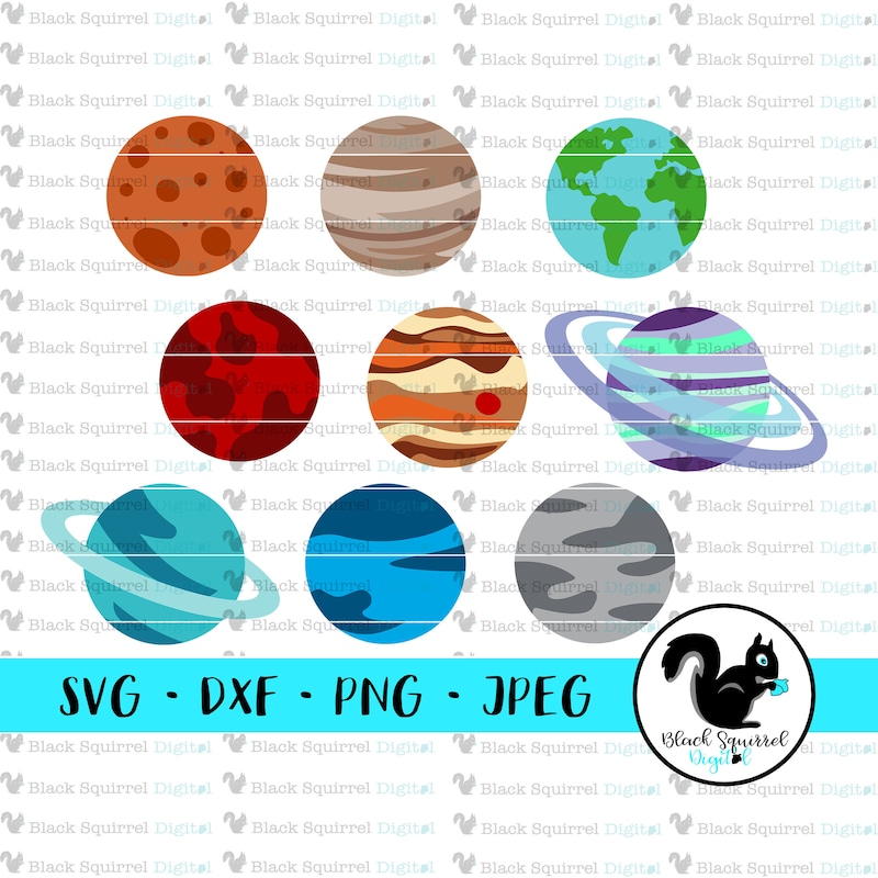 Solar System Svg - Etsy