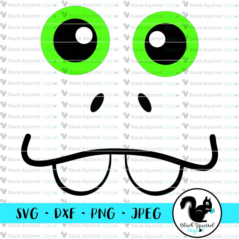 Monster Faces SVG Bundle Halloween T Shirt Design Cute | Etsy
