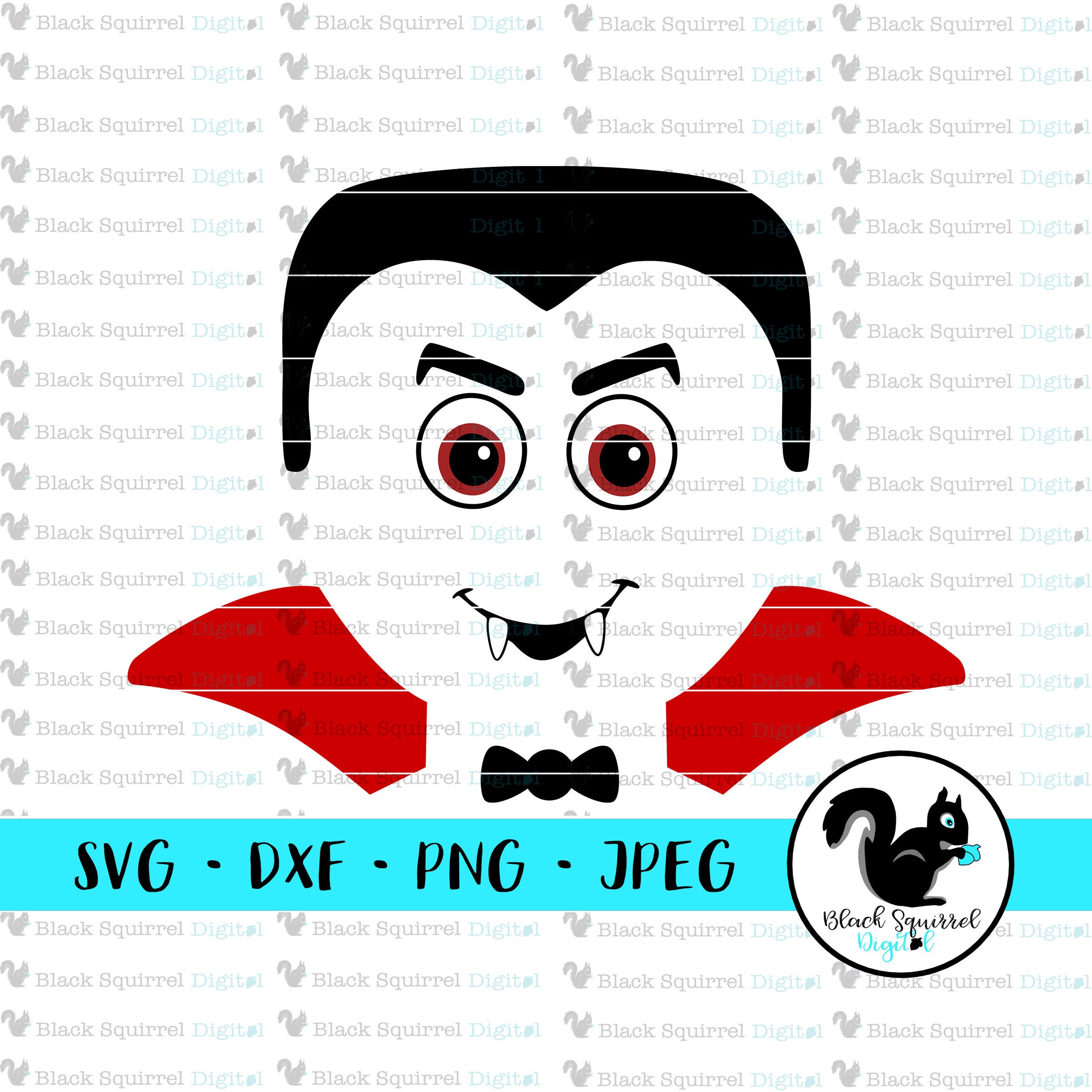 Halloween Monster Faces SVG Frankenstein Dracula Wolf Man - Etsy