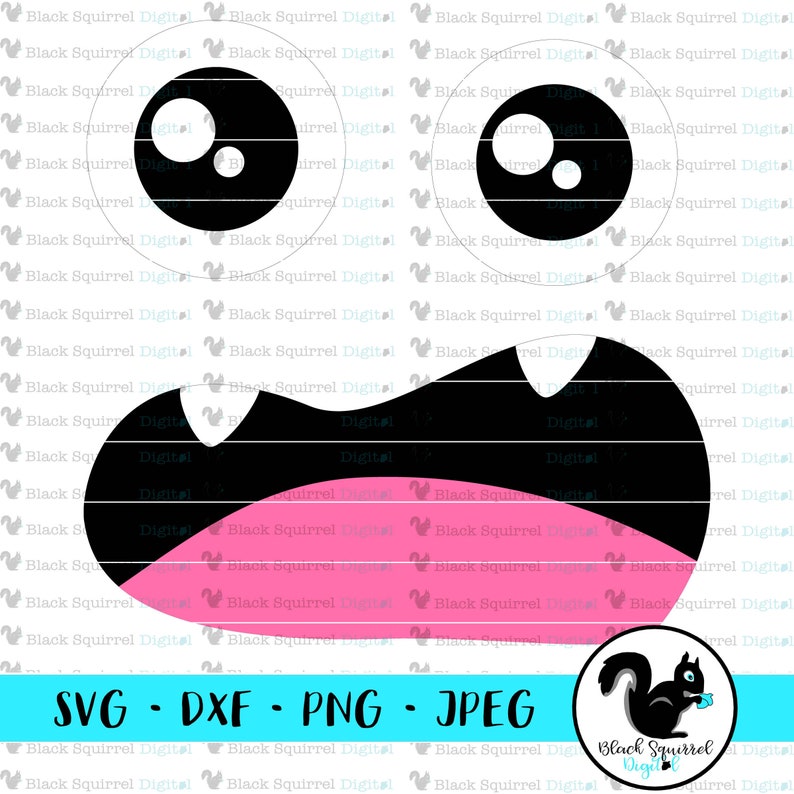Monster Faces SVG Bundle Halloween T Shirt Design Cute | Etsy