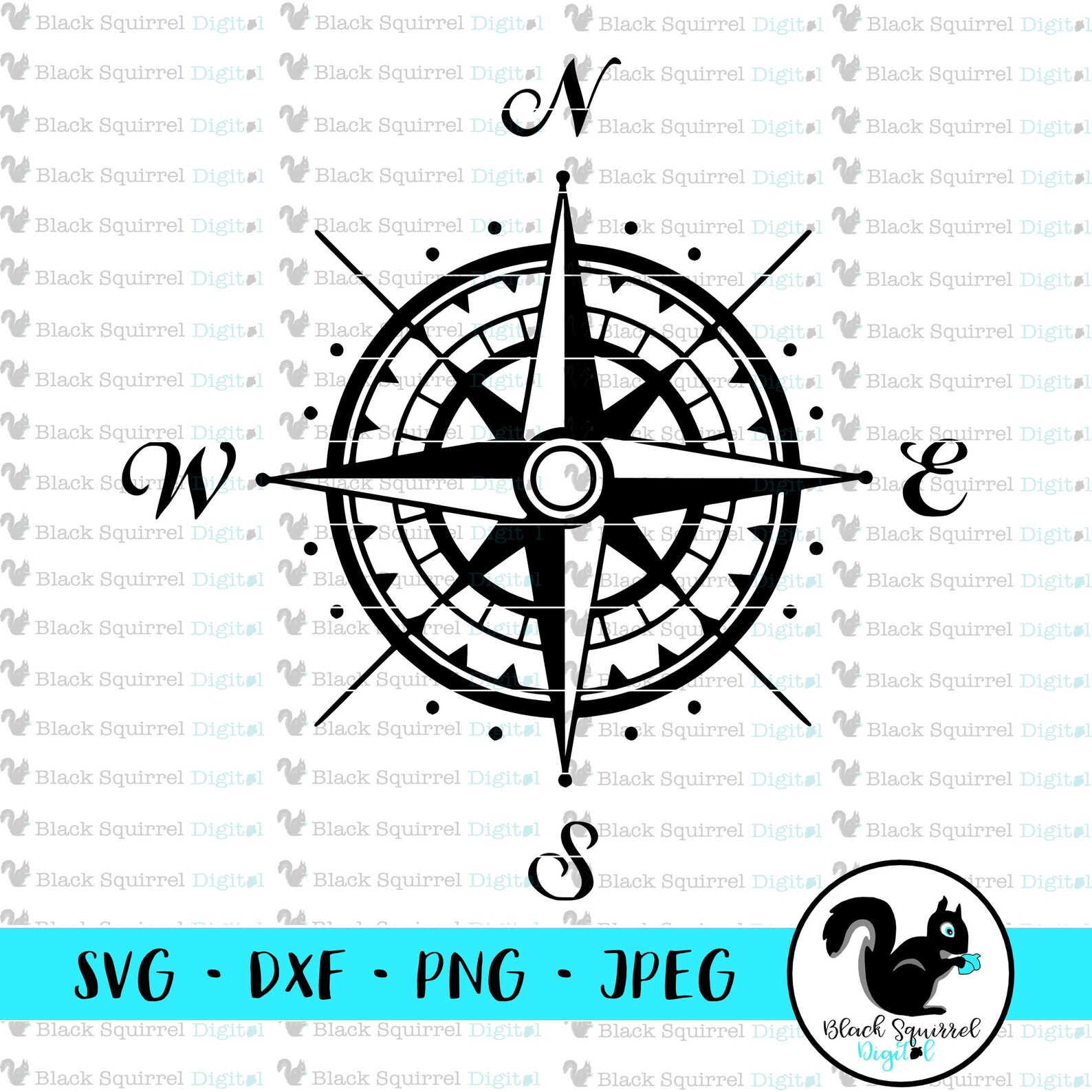 Compass Rose Wanderlust Travel Adventure Nautical Ocean | Etsy