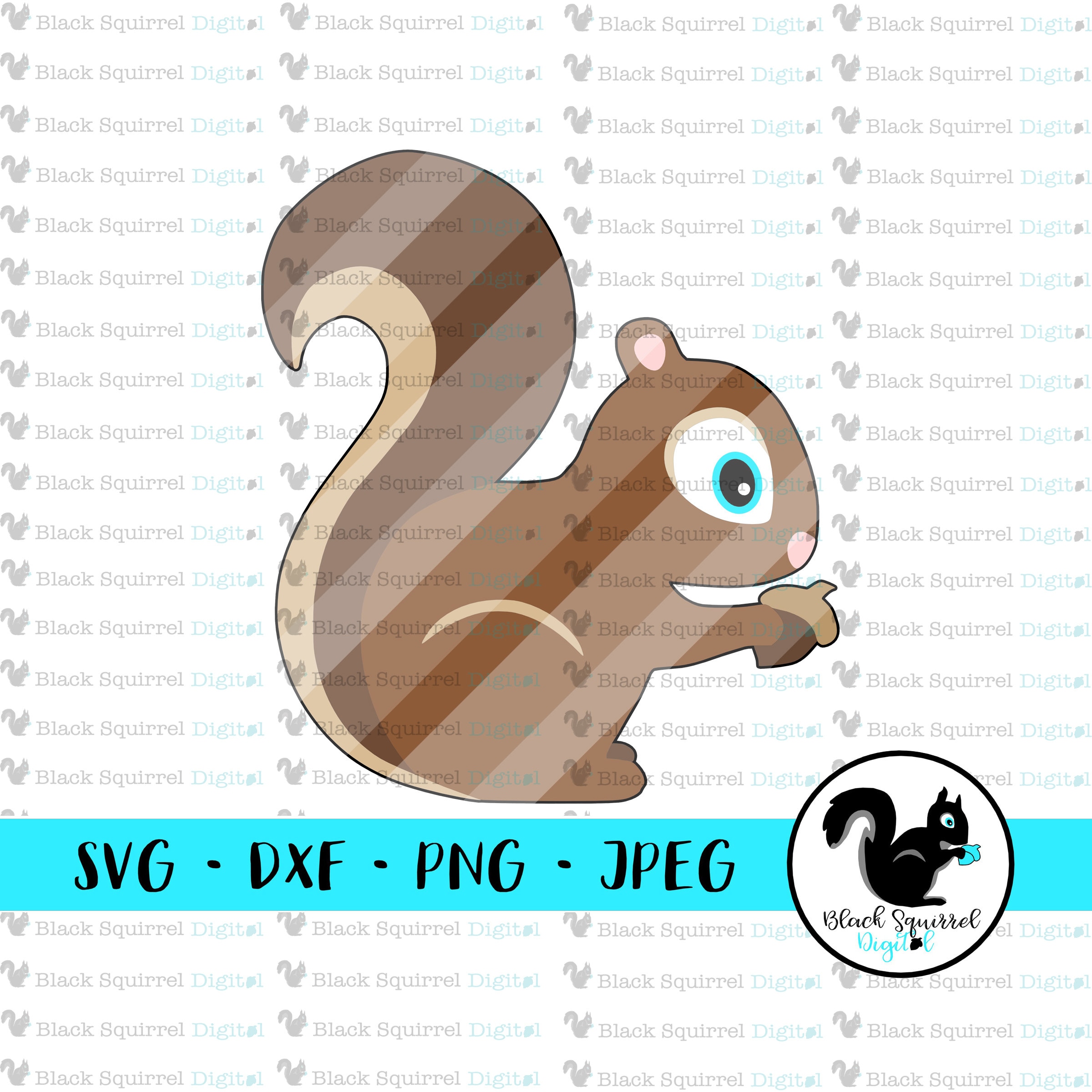 Squirrel Acorn Clip Art