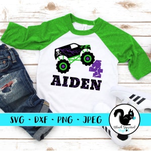Personalized Name Monster Truck Digital Crafting Files. Svg Dxf, Png ...