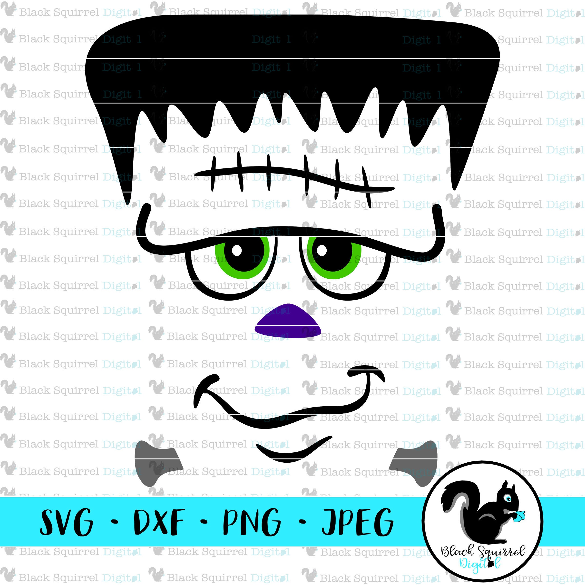 Frankenstein Face Clip Art