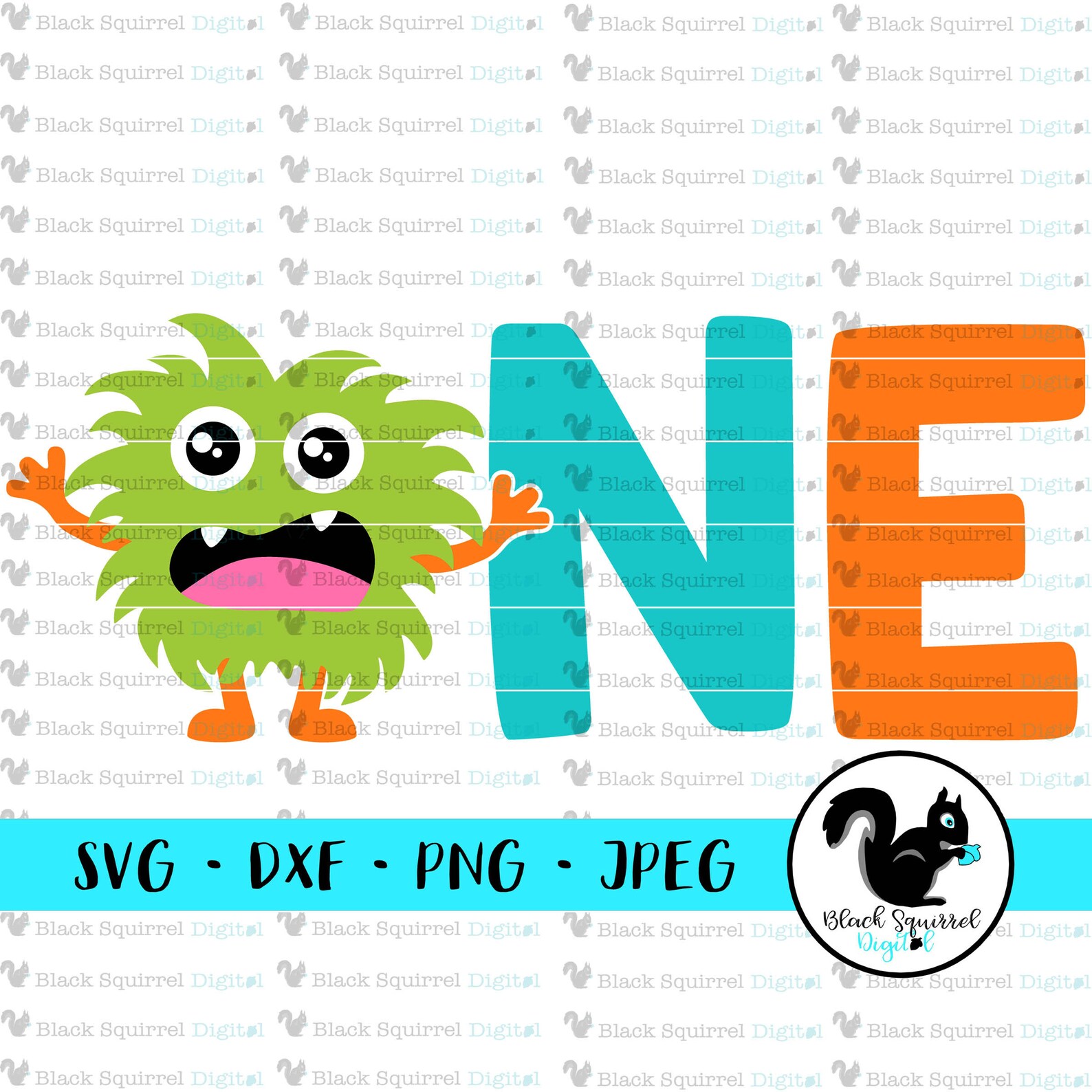 One Monster SVG First Birthday Silly Monsters Cute Boys | Etsy