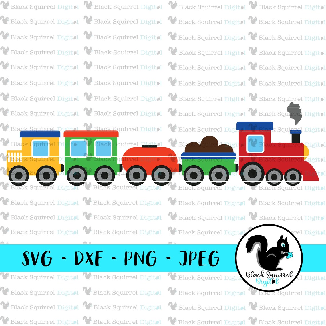 Train SVG Birthday Banner Engine Carts Locomotive Choo | Etsy