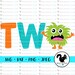 Two Monster SVG, Second Birthday, Silly Monsters, Cute Boys Little ...