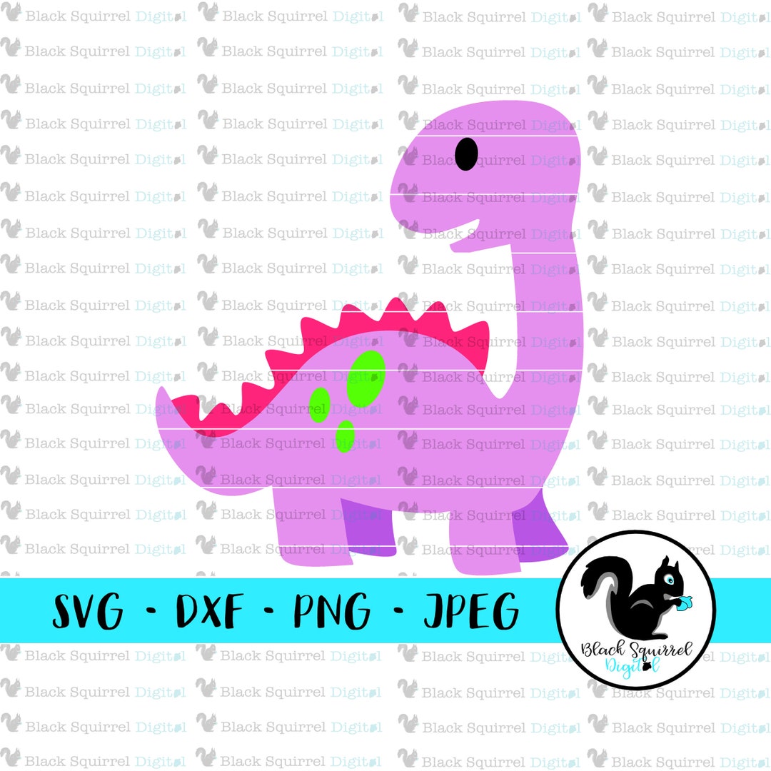 Brontosaurus With Spikes Dinosaur Birthday Jurassic Girl Dino Theme ...