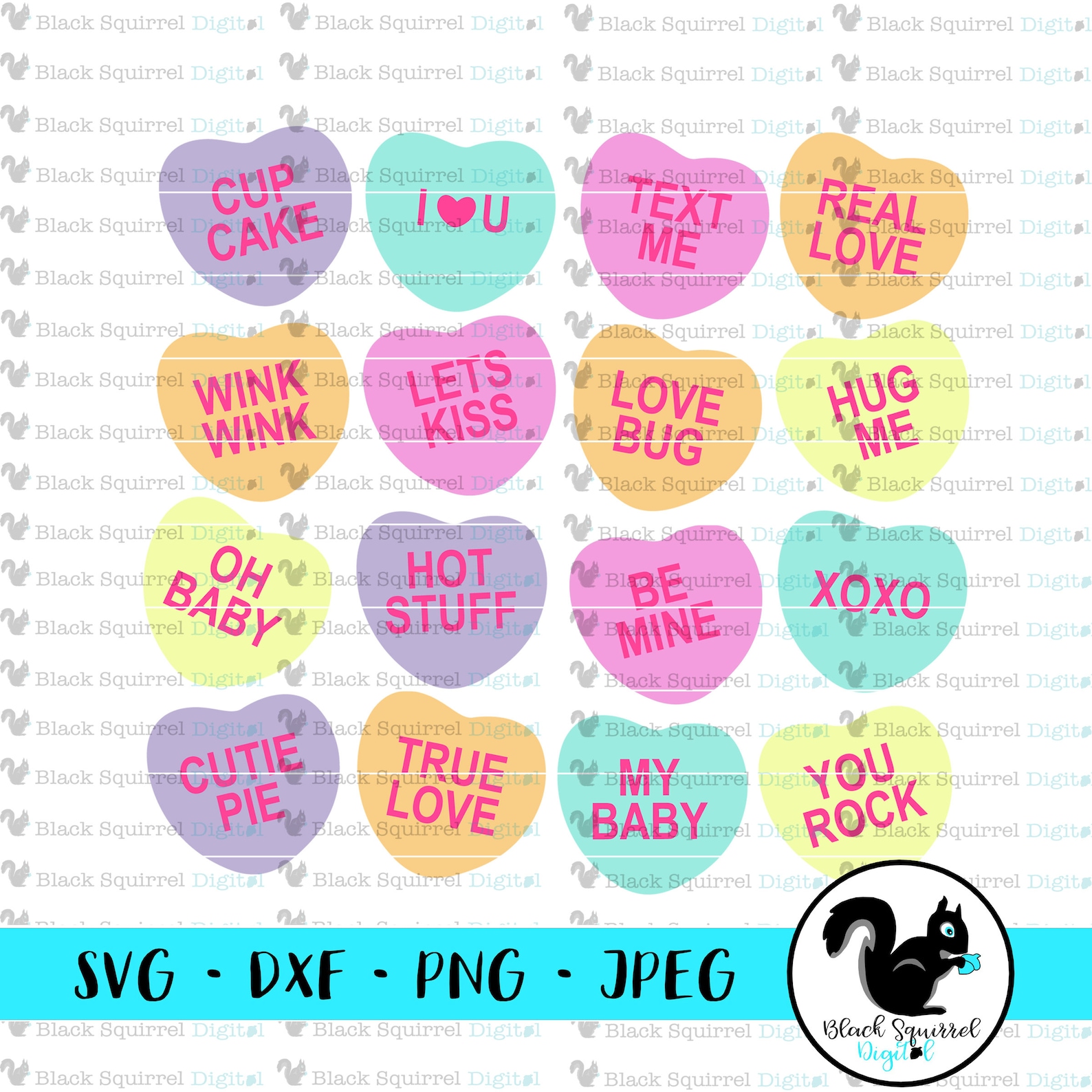 Candy Hearts With Sayings Conversation Hearts | Etsy