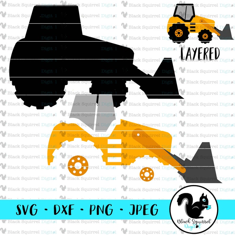 Backhoe Tractor SVG Digging Under Construction Vehicle - Etsy