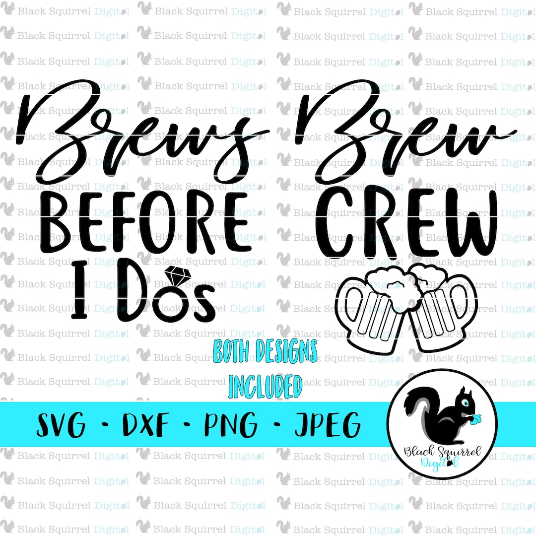 Brew Crew, Brews Before I Dos, Drinking Girls Bachelorette Party Shirts ...