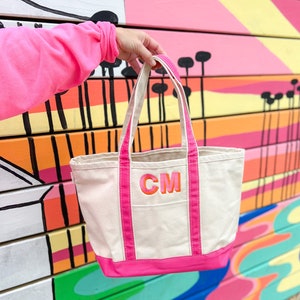 Black Canvas Tote Bag - Custom Monogram Personalized - Gift for Her - Etsy