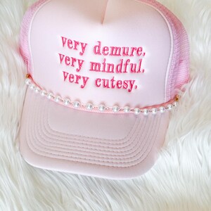 Very Demure Mindful Cutesy Custom Colors Foam Vintage Trucker Hat ...