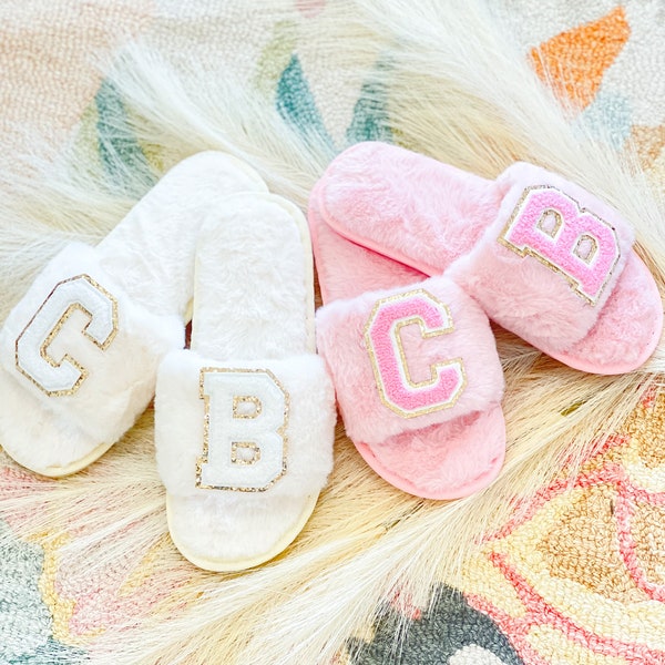 Fuzzy Slippers - Etsy