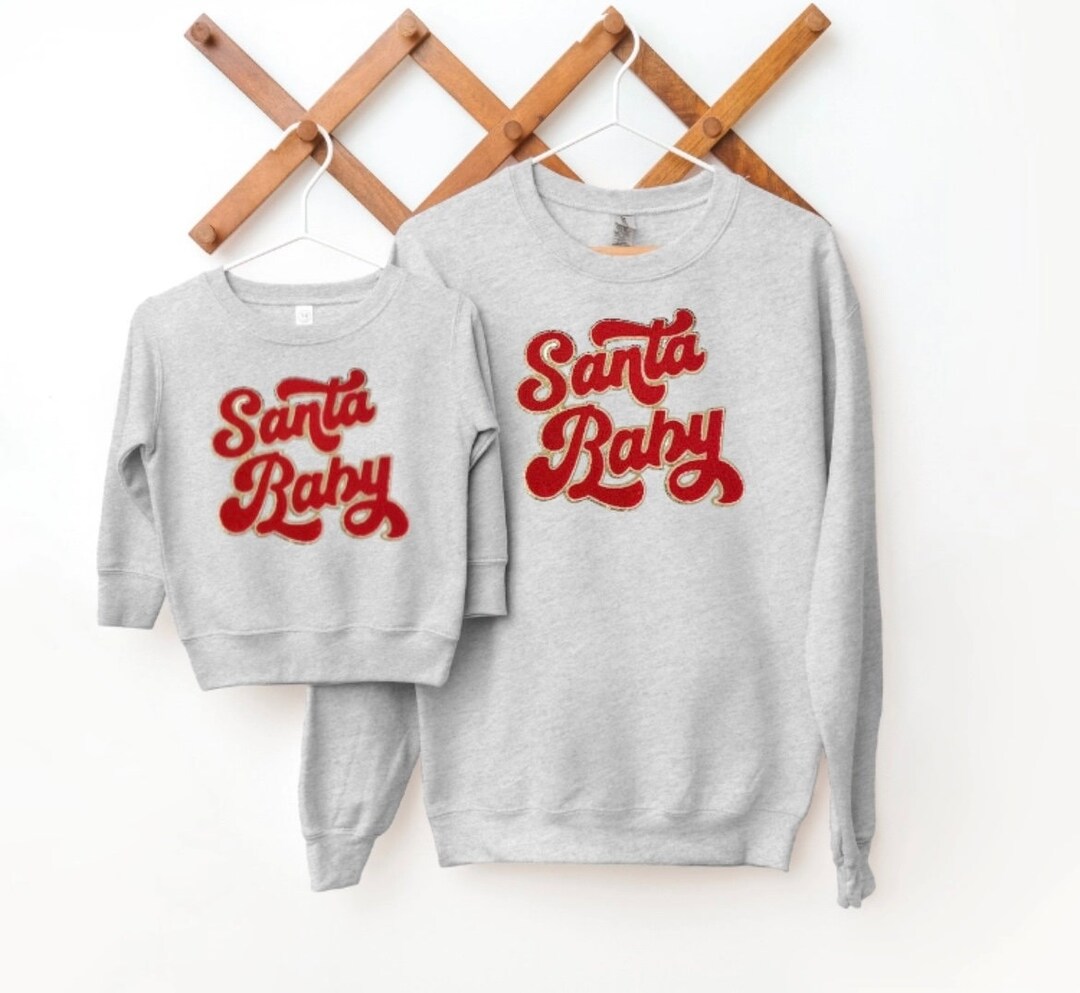 Santa Baby Sweatshirt Youth and Adult Sizes - Mommy and Me Matching ...
